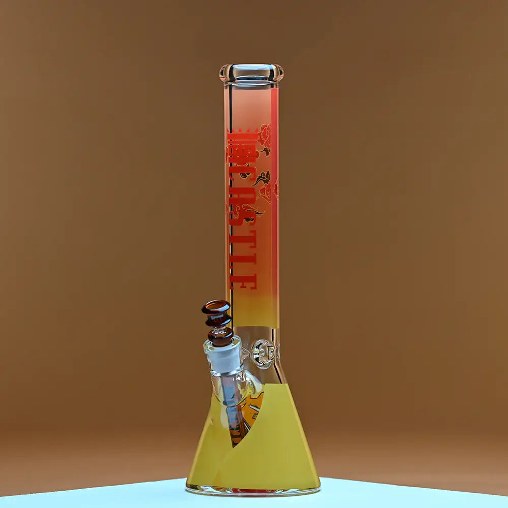 Castle Glassworks - Samurai Glass Beaker Bong - 16" – Prohibition
